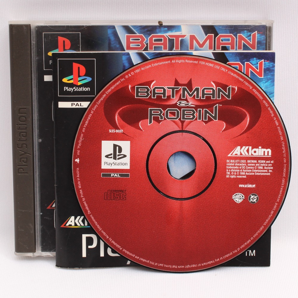 Sony Batman & Robin 1998 Sony Playstation One PS1 Video Game - Complete ...